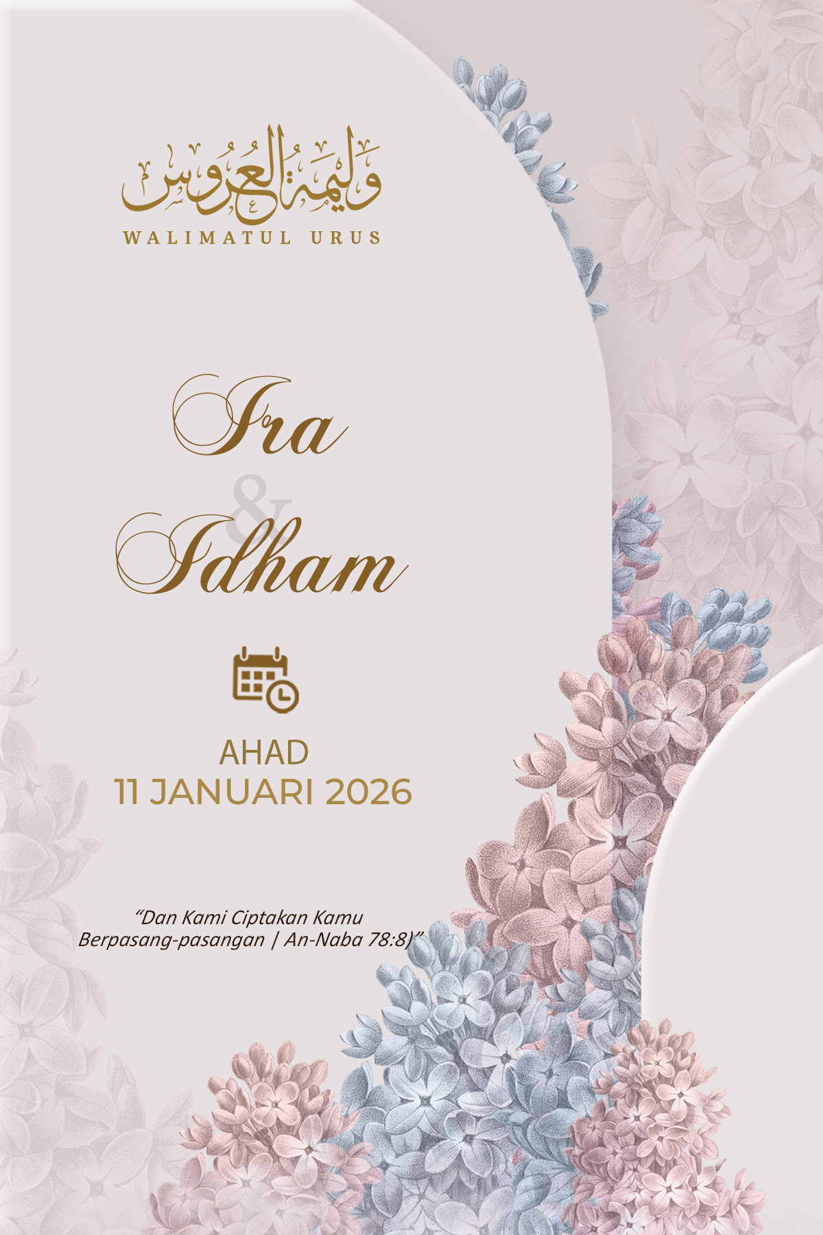 # Ira & Idham 11/1/2026 - Alive Card