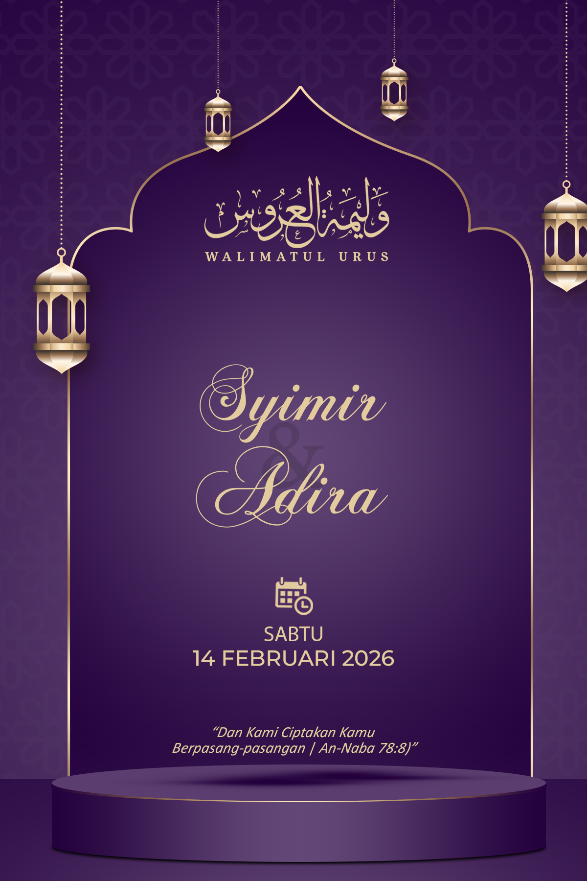 # Syimir & Adira 14/2/2026 - Alive Card